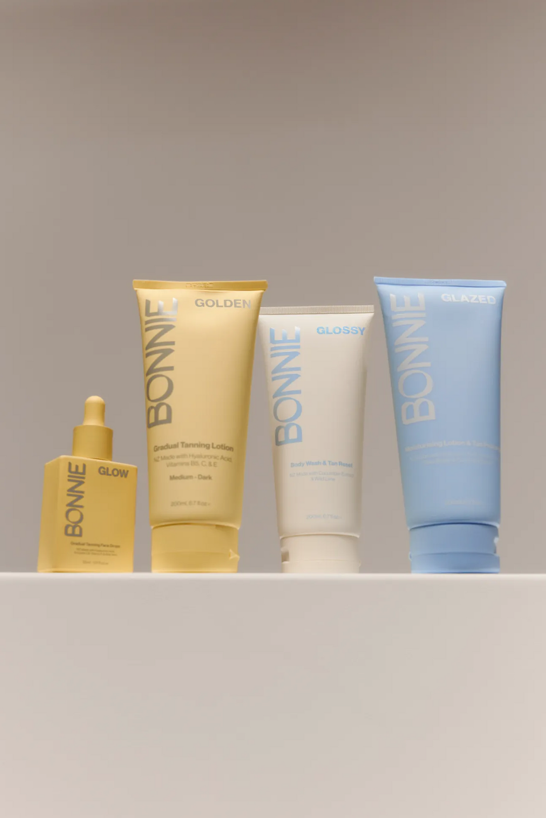 GLOW, GOLDEN, GLOSSY, GLAZED quad – Bonnie